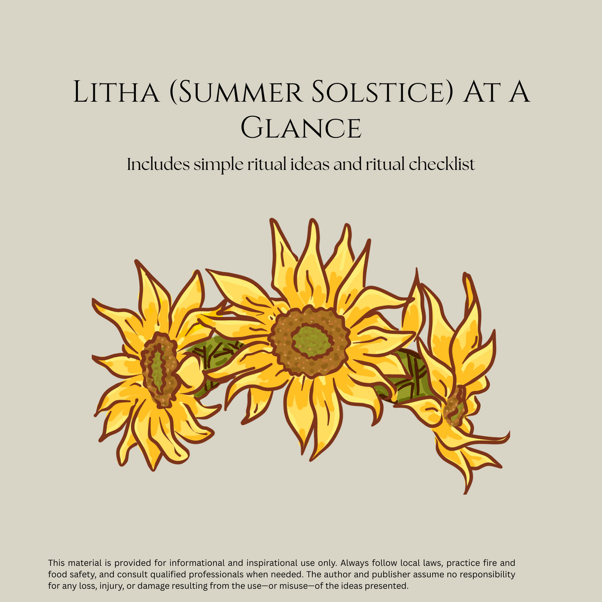 Free Litha Ritual Guide | Summer Solstice Celebration PDF Download ...