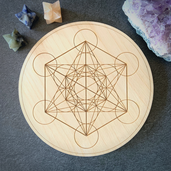 Metatron's Cube Crystal Grid for Stability and Harmony – Mystical Zodiac