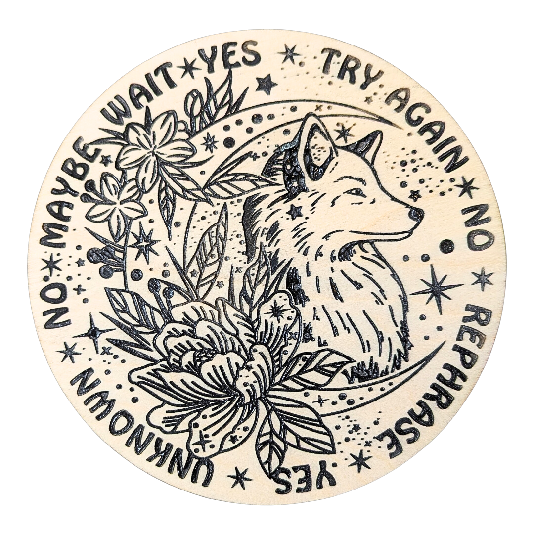 Pendulum Divination Board with Fox – Mystical Zodiac